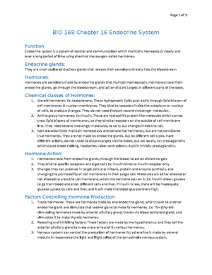 BIO 169 Endocrine Escience Lab Answers - PRE-LAB QUESTIONS What is the ...