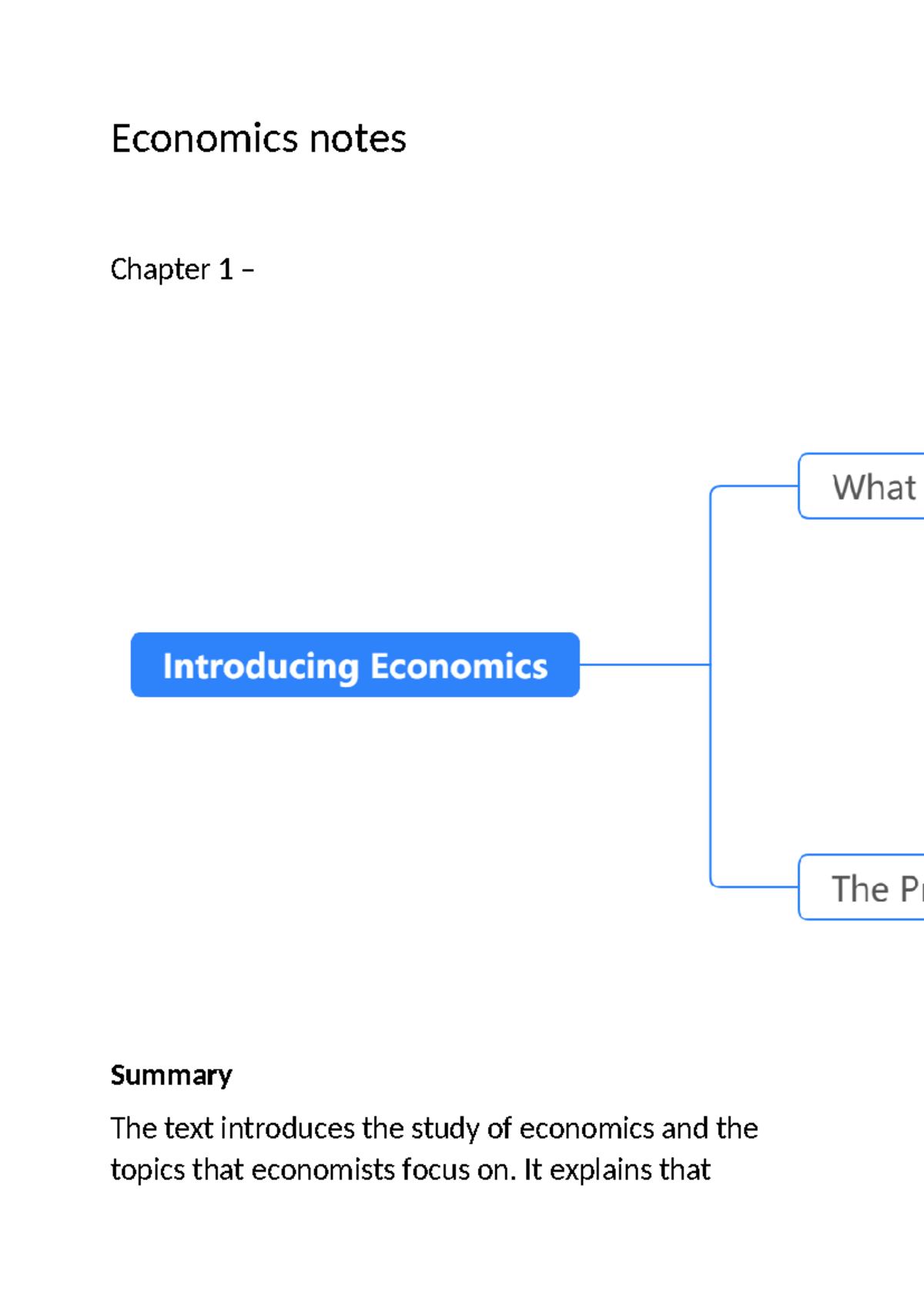 Economics (ECO101) Key Summary Notes: Concepts & Insights - Studeersnel