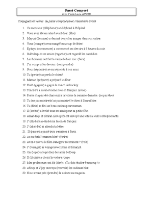 Core French - Grade: 9 - High School - Canada - Studocu