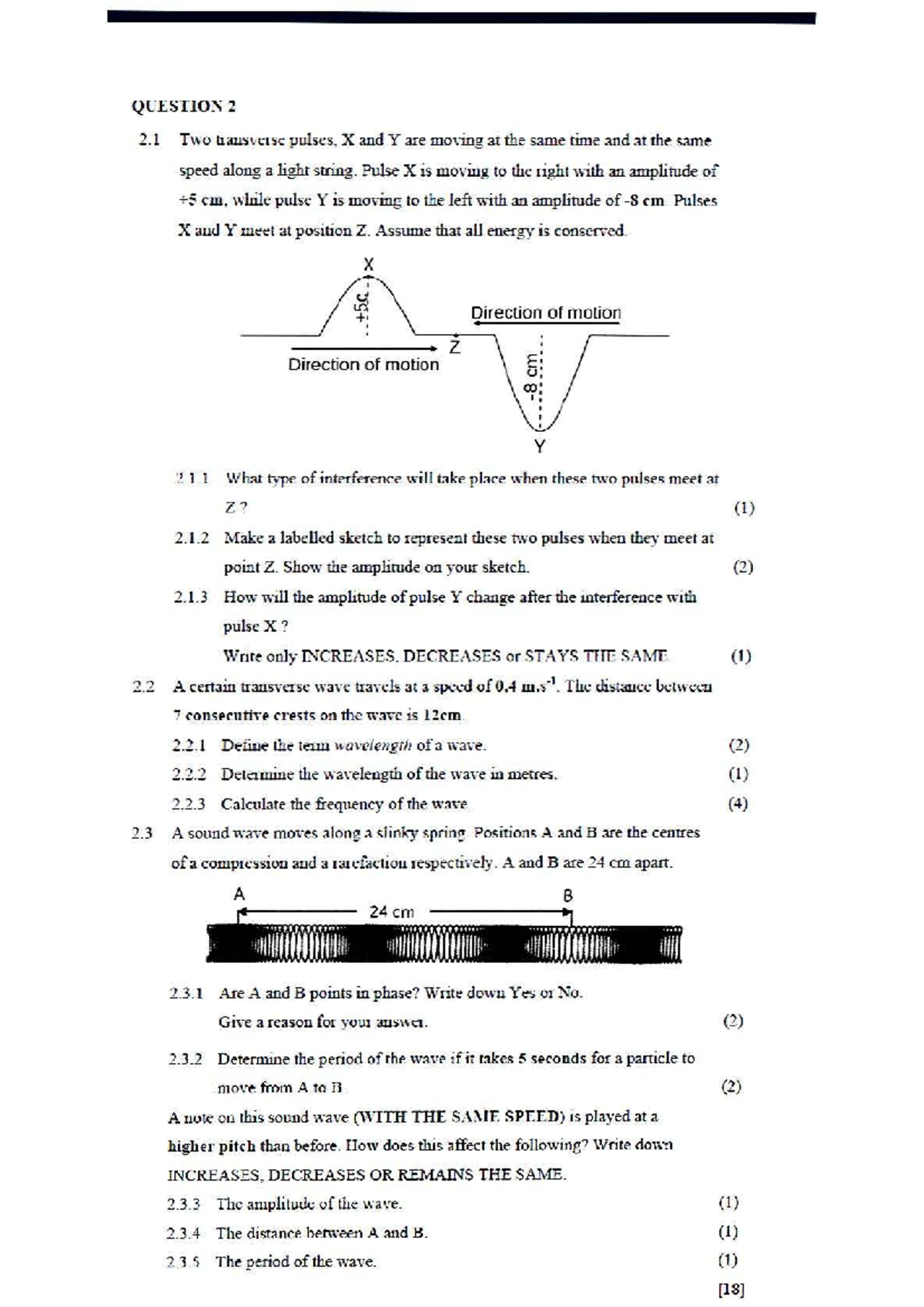 Grade 10 Waves - Practice Questions and Answers - Studocu
