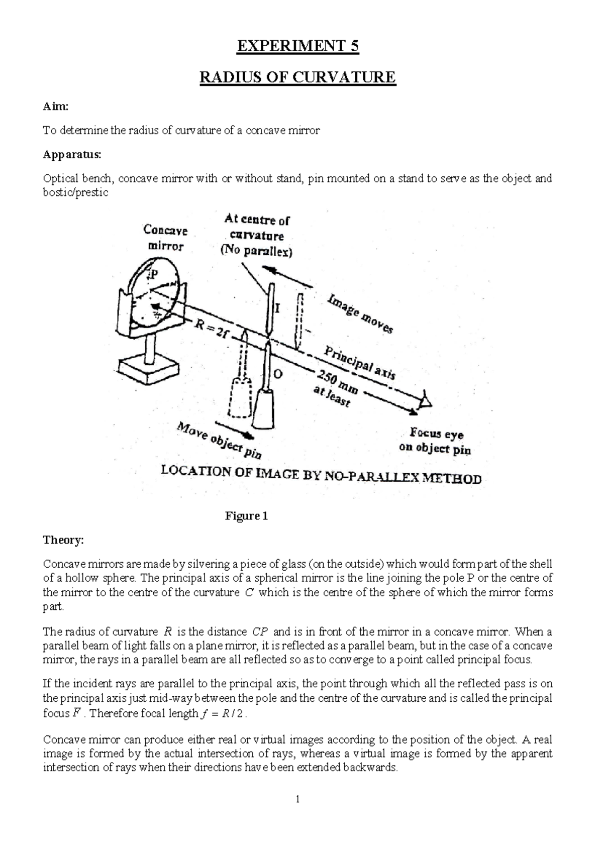 2024 Laboratory Manual SPHB000 - Experiments 5 to 7 Overview - Studocu