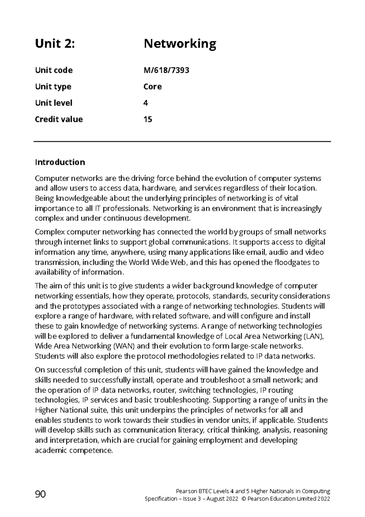 02 UD Networking - Nothing but helpful - Pearson BTEC Levels 4 and 5 Higher Nationals in ...