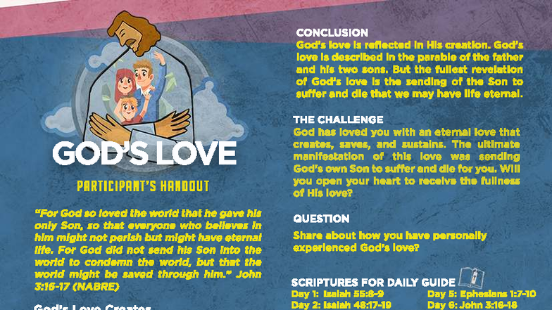 Session 1 Handout - Understanding God's Love in Religion - Studocu