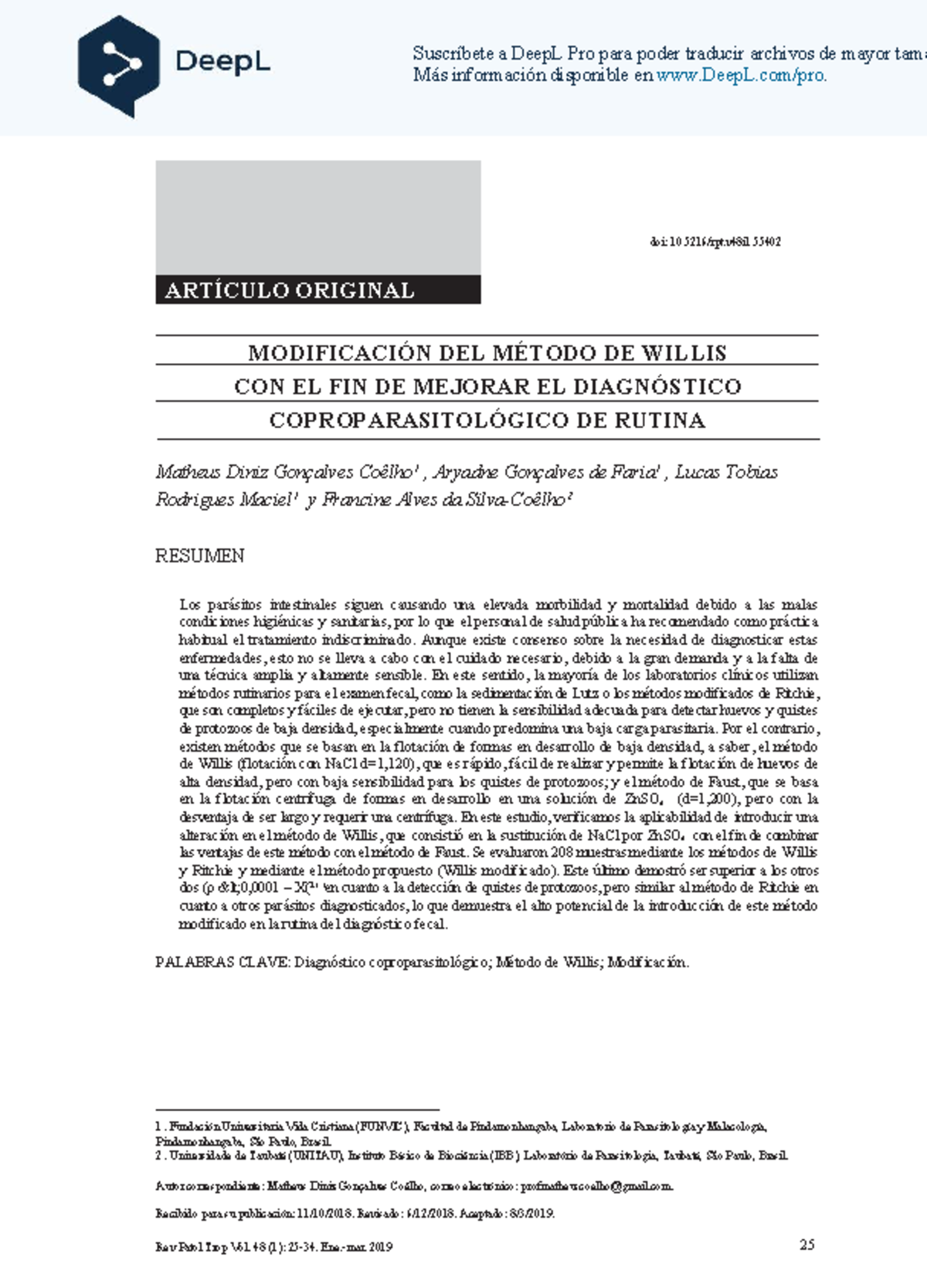Modificación del Método de Willis para Mejorar el Diagnóstico - Studocu