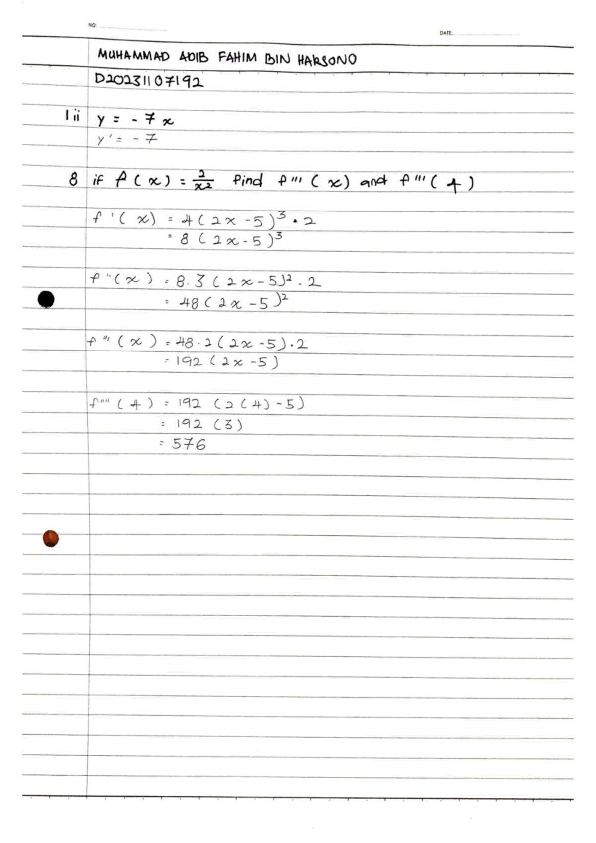Math Tutorial: Functions and Equations (Course Code: D20231107192 ...