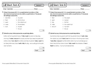 Brainy kl5 Short Tests Unit 4 Lesson 3 - Imię i nazwisko: Klasa: Imię i ...