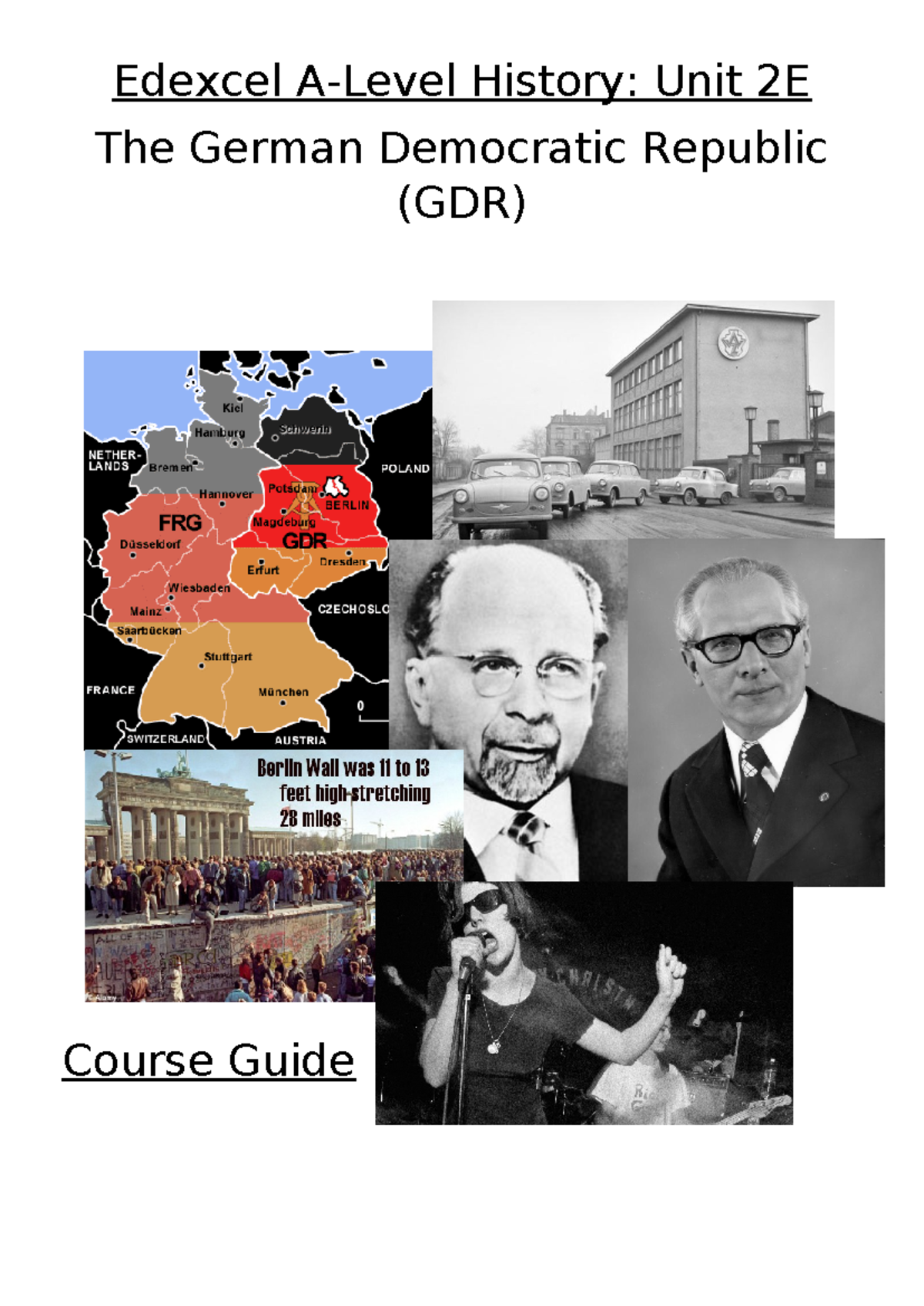 Course Guide: Edexcel A-Level History - The German Democratic Republic ...