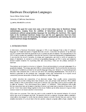 DLD NUST - Course Outline - School of Electrical Engineering and ...