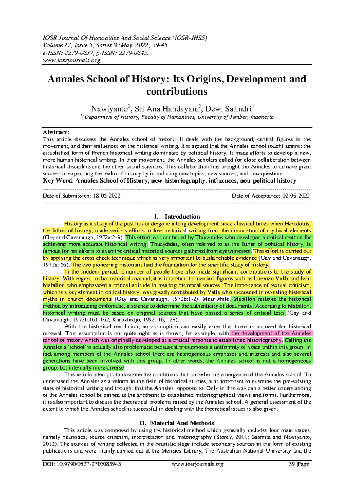 Annales School of History: Origins, Development & Contributions (HIST ...