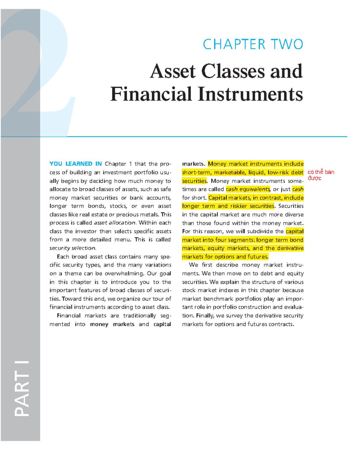 Chapter 2 Asset Classes and Financial Instruments - YOU LEARNED IN ...