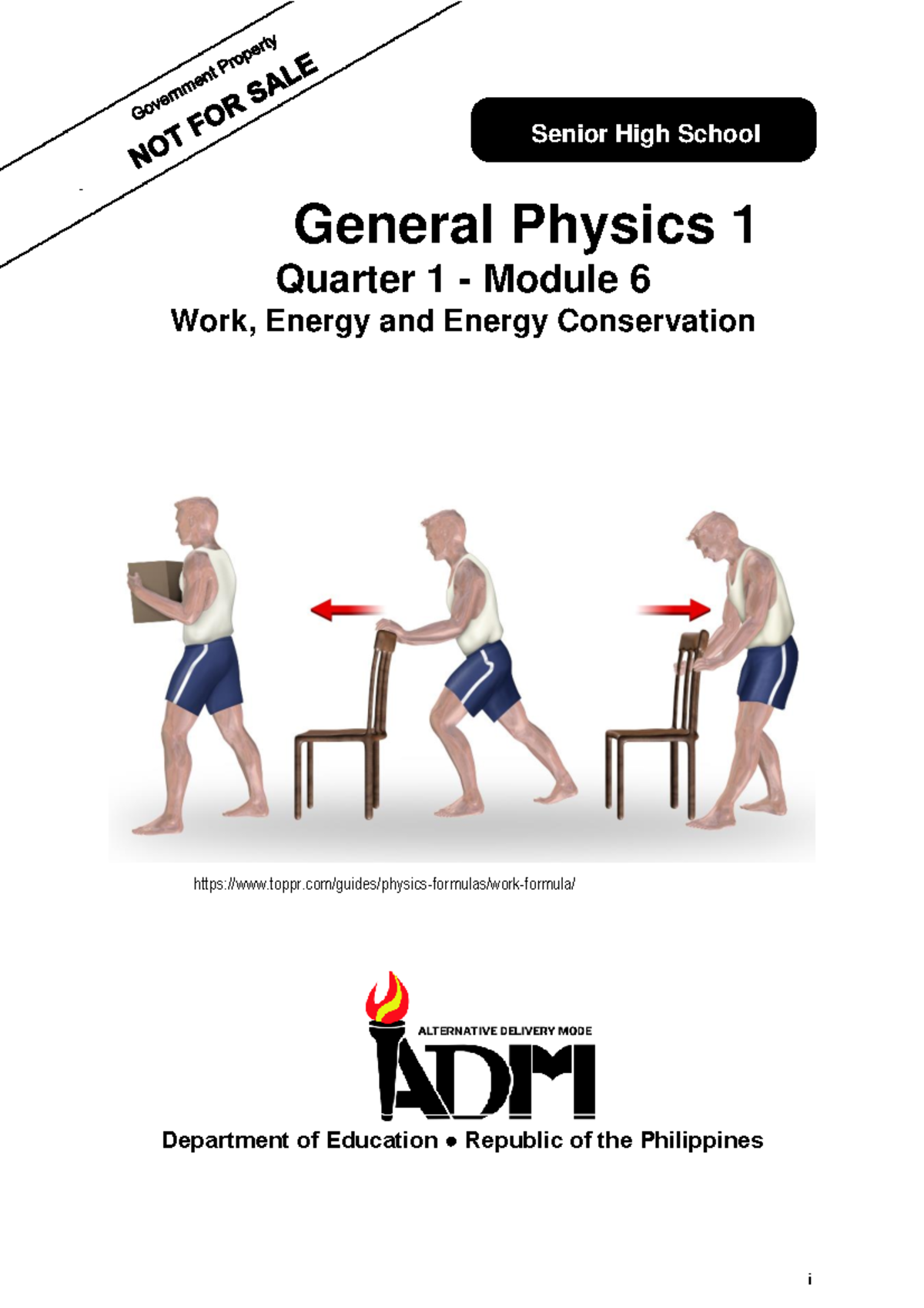 General Physics 1 - Grade 12 Q1 Mod6 Work, Energy & Conservation Notes ...