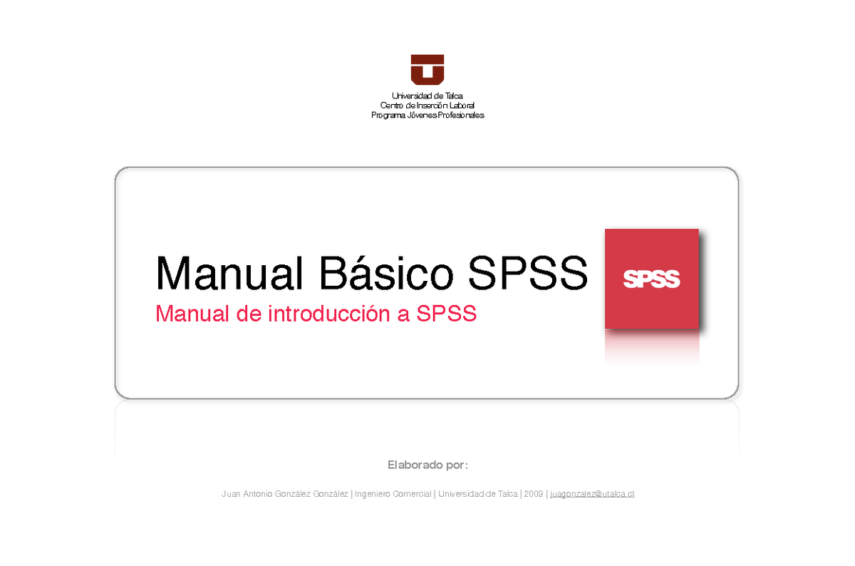 Manual basico spss - guia para trabajar con spss - Manual Básico SPSS Manual de introducción a ...