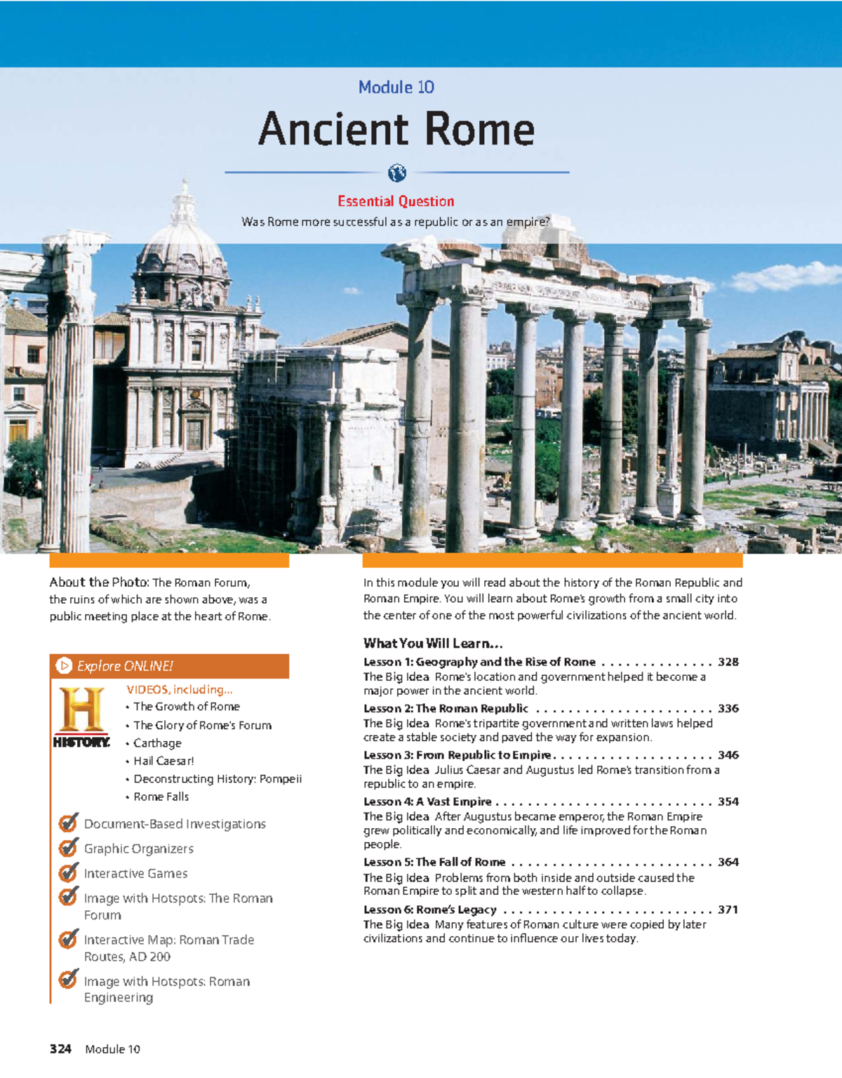 Module 10: The Rise and Fall of Ancient Rome - A Comprehensive Overview ...