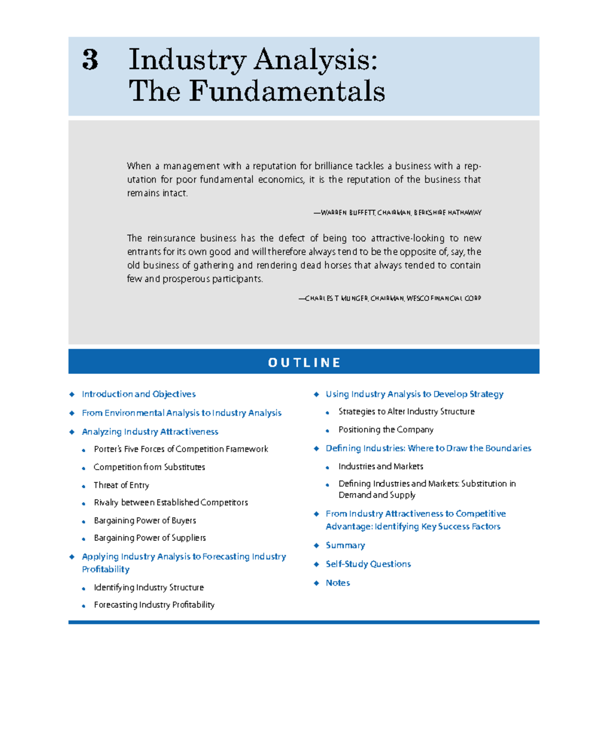 Ch 3. Industry Analysis: Understanding Competitive Forces and ...