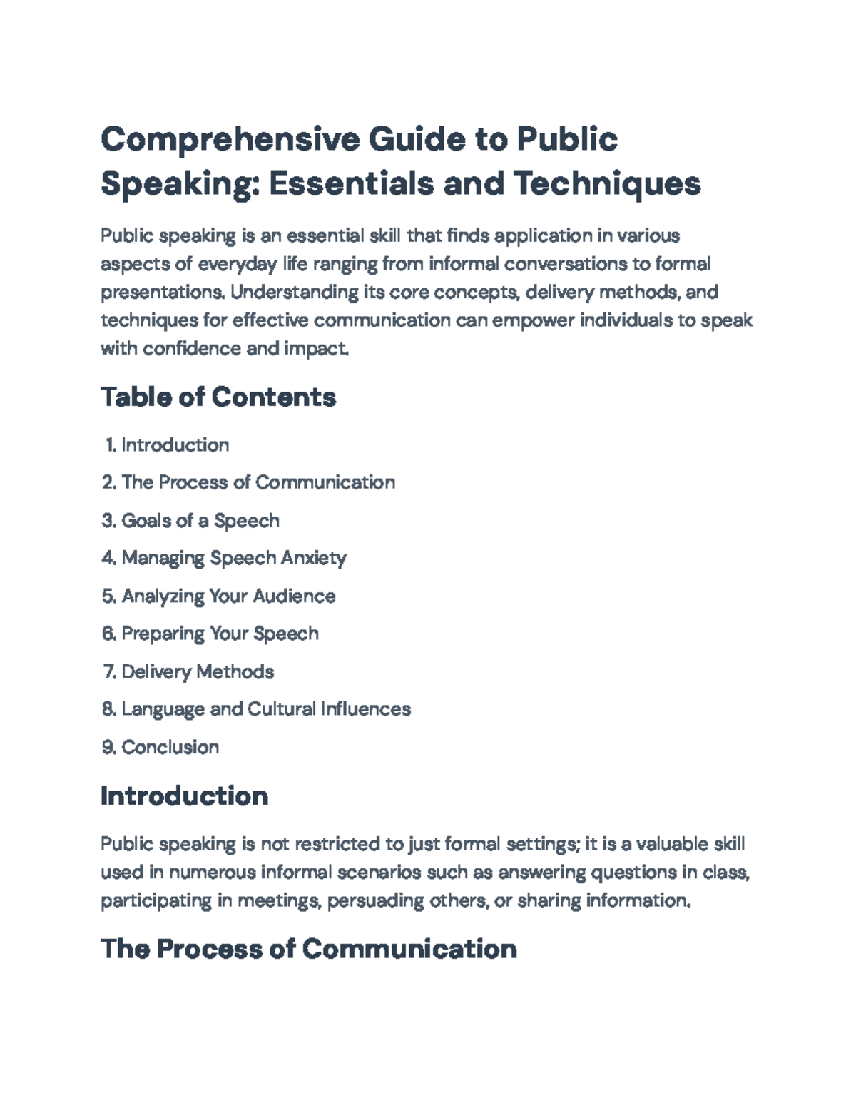 Comprehensive Guide to Public Speaking: Managing Anxiety & Preparation ...