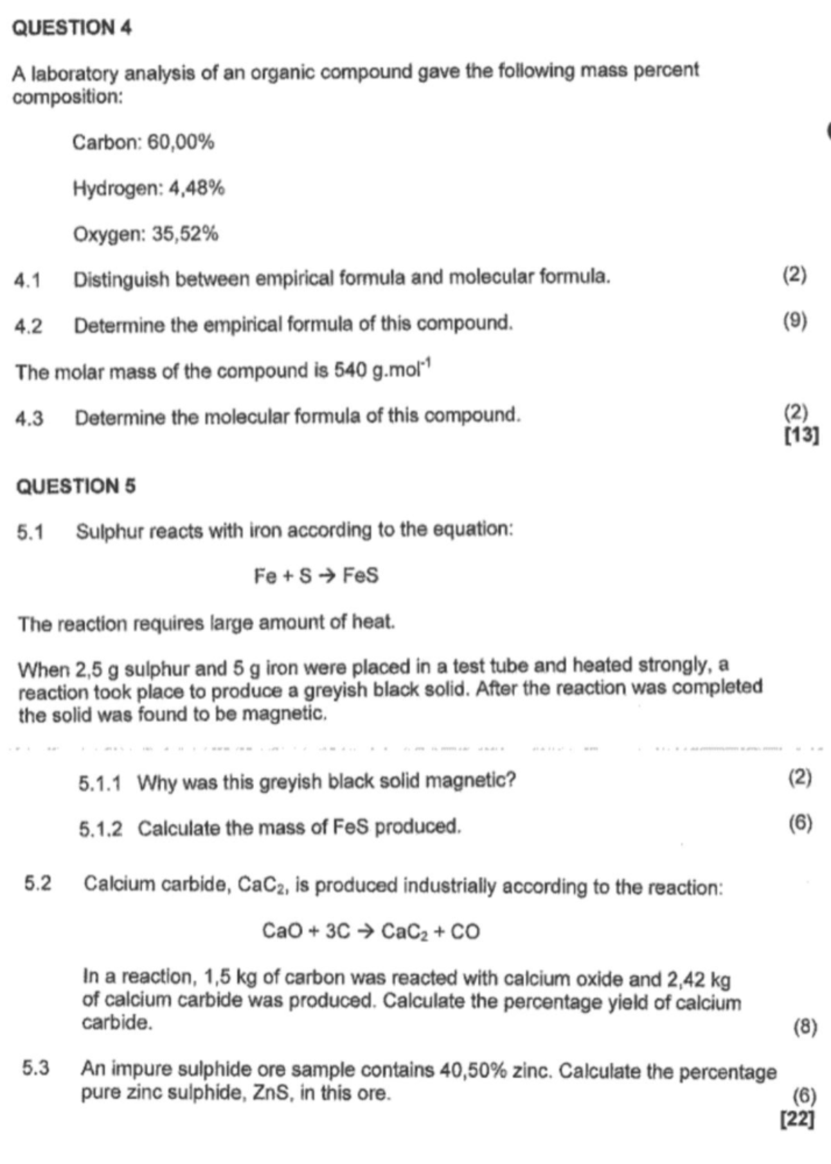 Stoichiometry Calculations: Organic Compounds & Reactions (CHEM 101) - Studocu