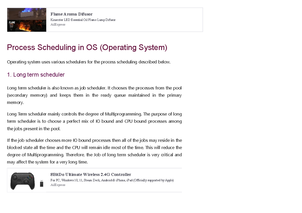 Process Scheduling in OS (Operating System) - javatpoint - Process ...