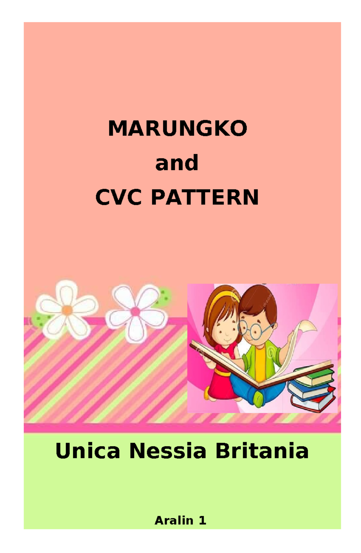 Marungko and CVC Pattern: Lesson Notes for Reading (CVC 101) - Studocu