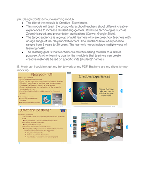 D298 - task 3 - Measuring THE Impact OF E- Learning Solutions FOR ...