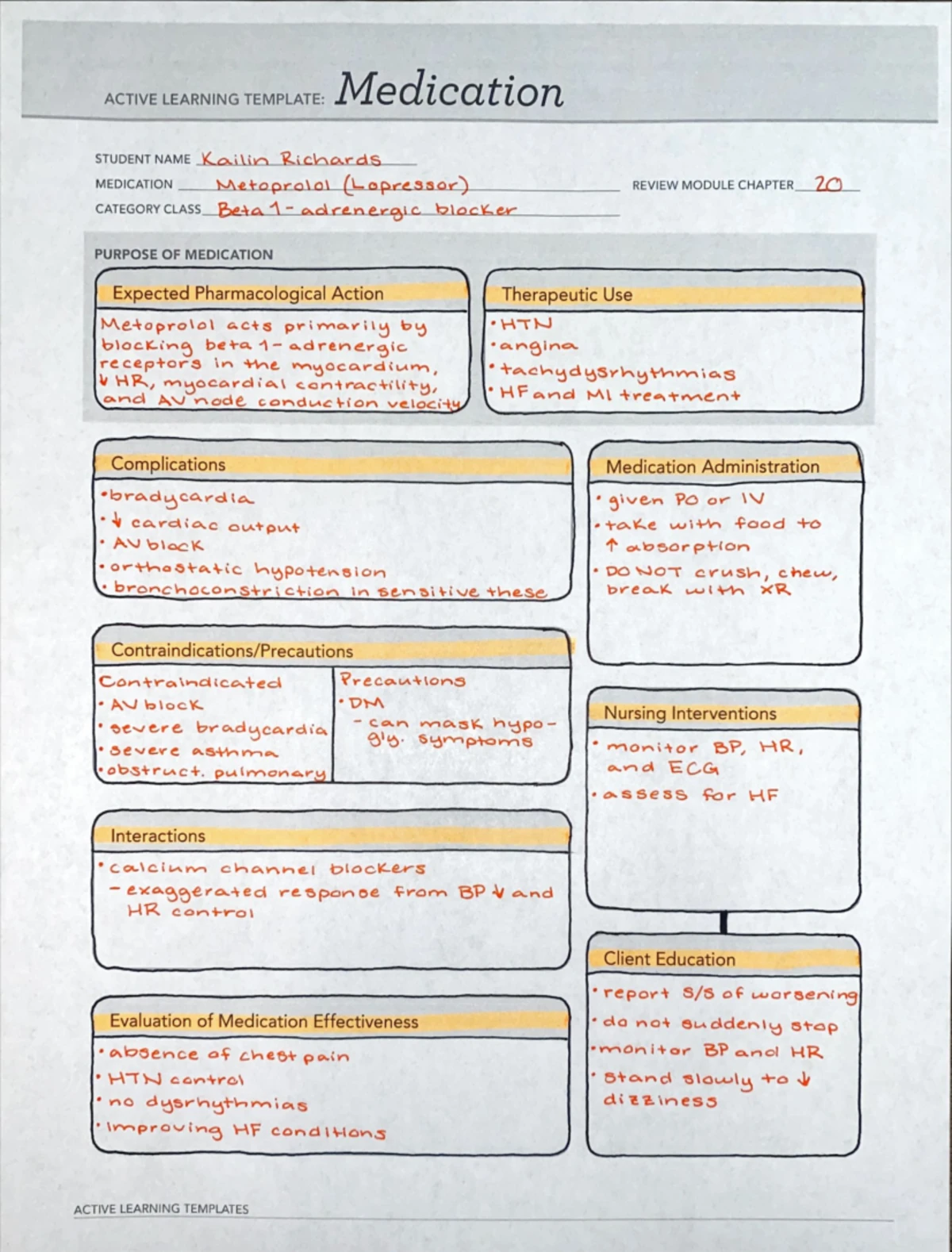ATI Medication Active Learning Template - Diltiazem Overview and Notes ...