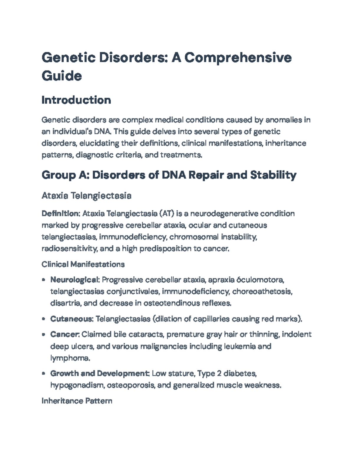 Genetic Disorders: Comprehensive Guide on Diagnosis & Treatment ...