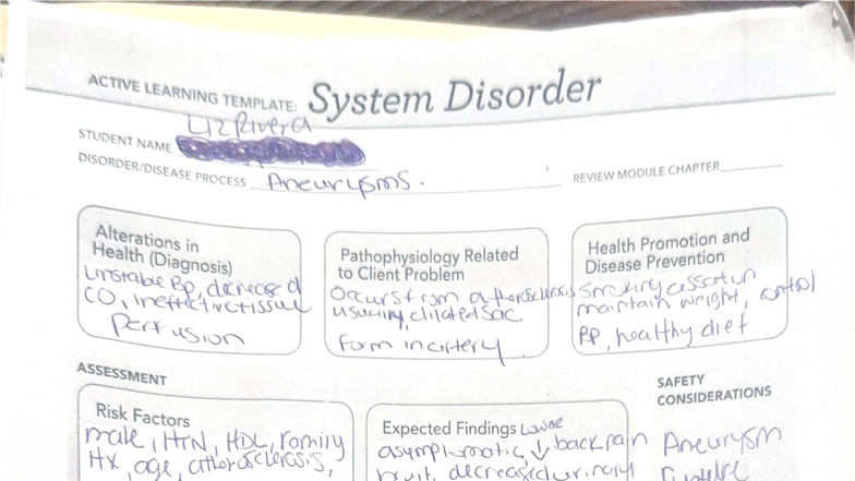 Active Learning Template: System Disorders & Therapeutic Procedures ...