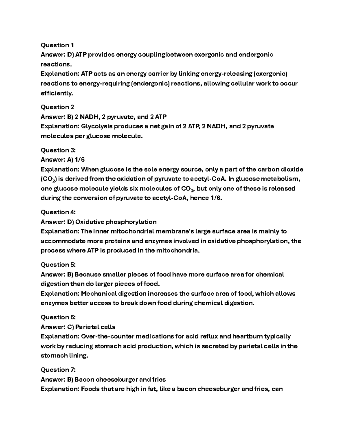 Biology Biol1000 Exam Review: Key Concepts and Answers Explained - Studocu