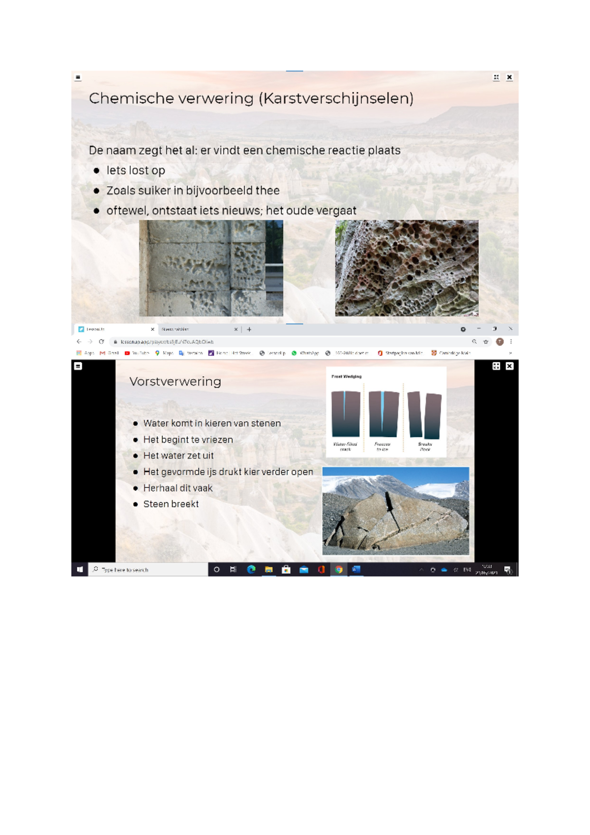 Fysische Geografie Aantekeningen: Verwering, Erosie en Landschapvorming ...