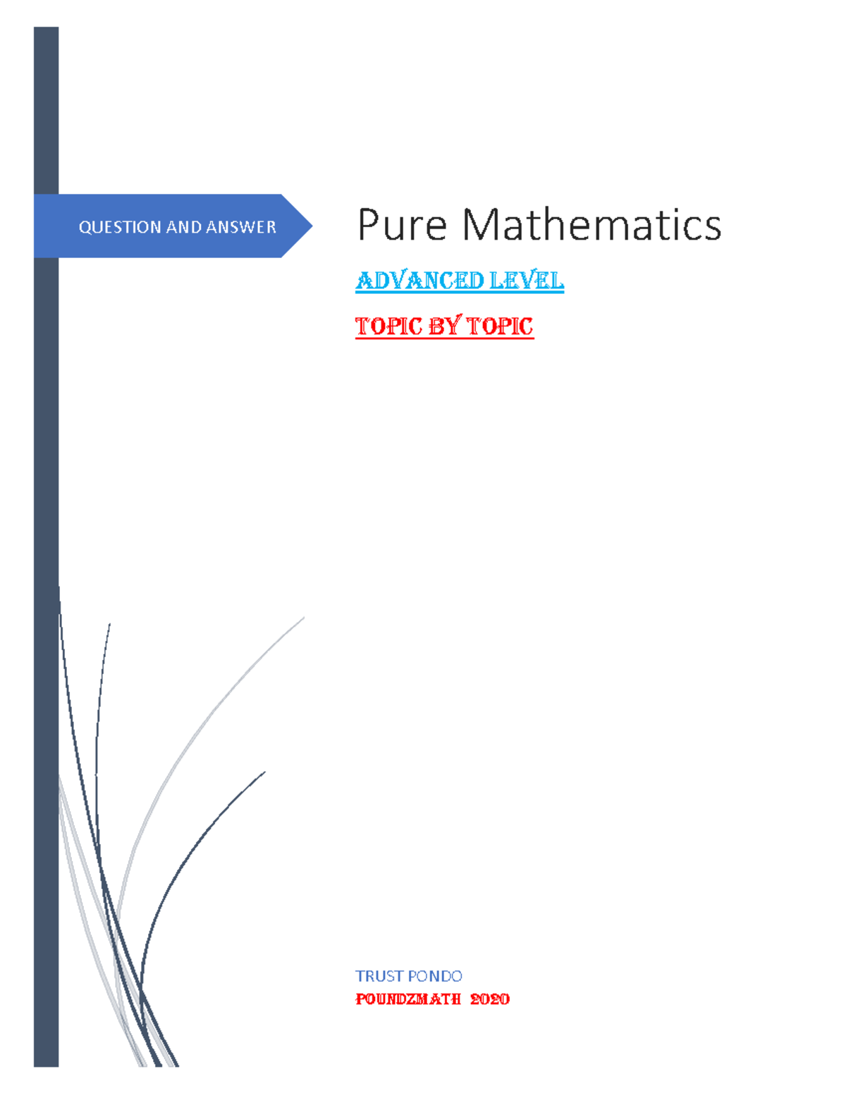 Advanced Level Q&A: Pure Mathematics UPLUO - Studocu