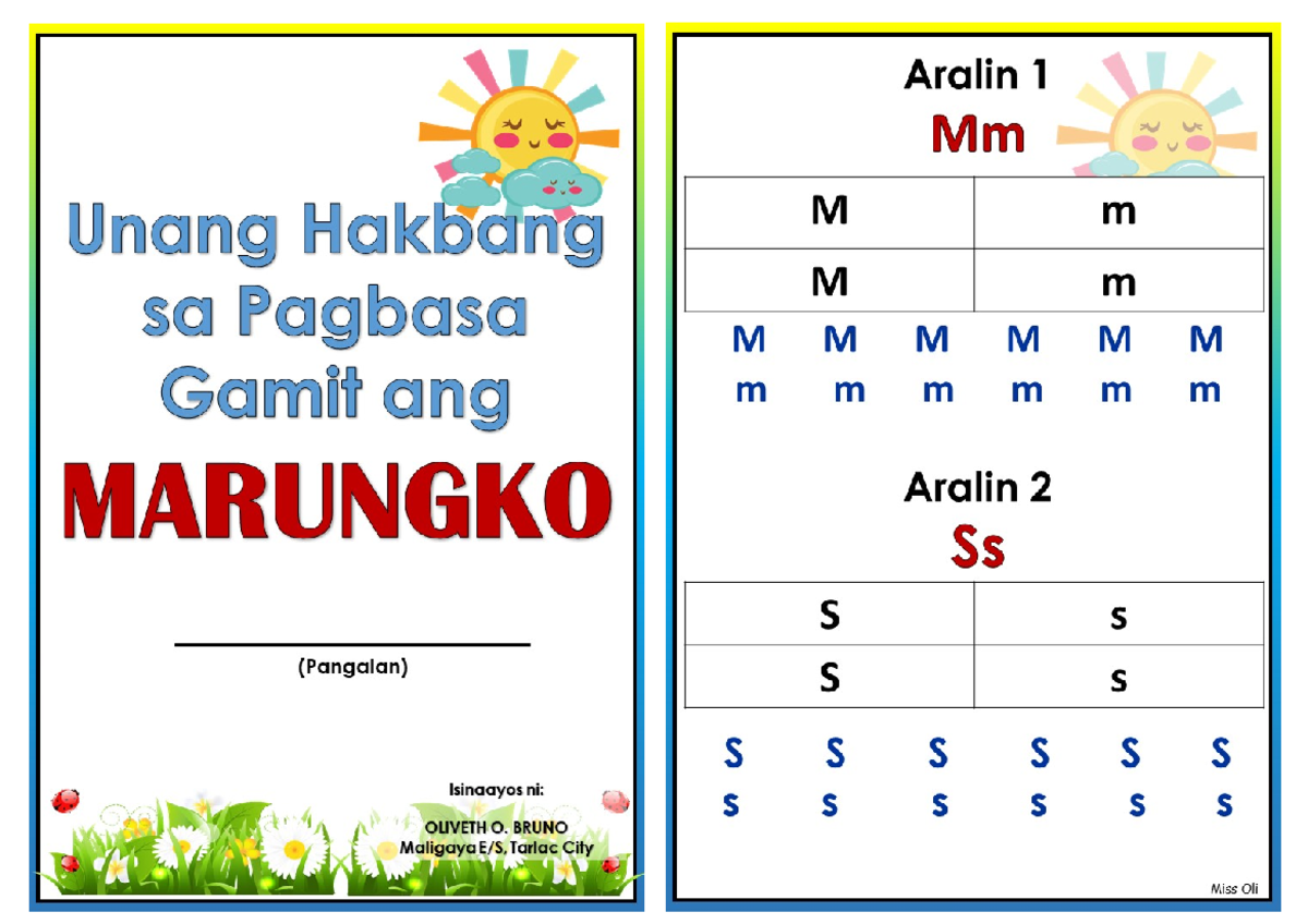 Marungko Approach - Reading Material for Aralin 1 to 10 - Studocu