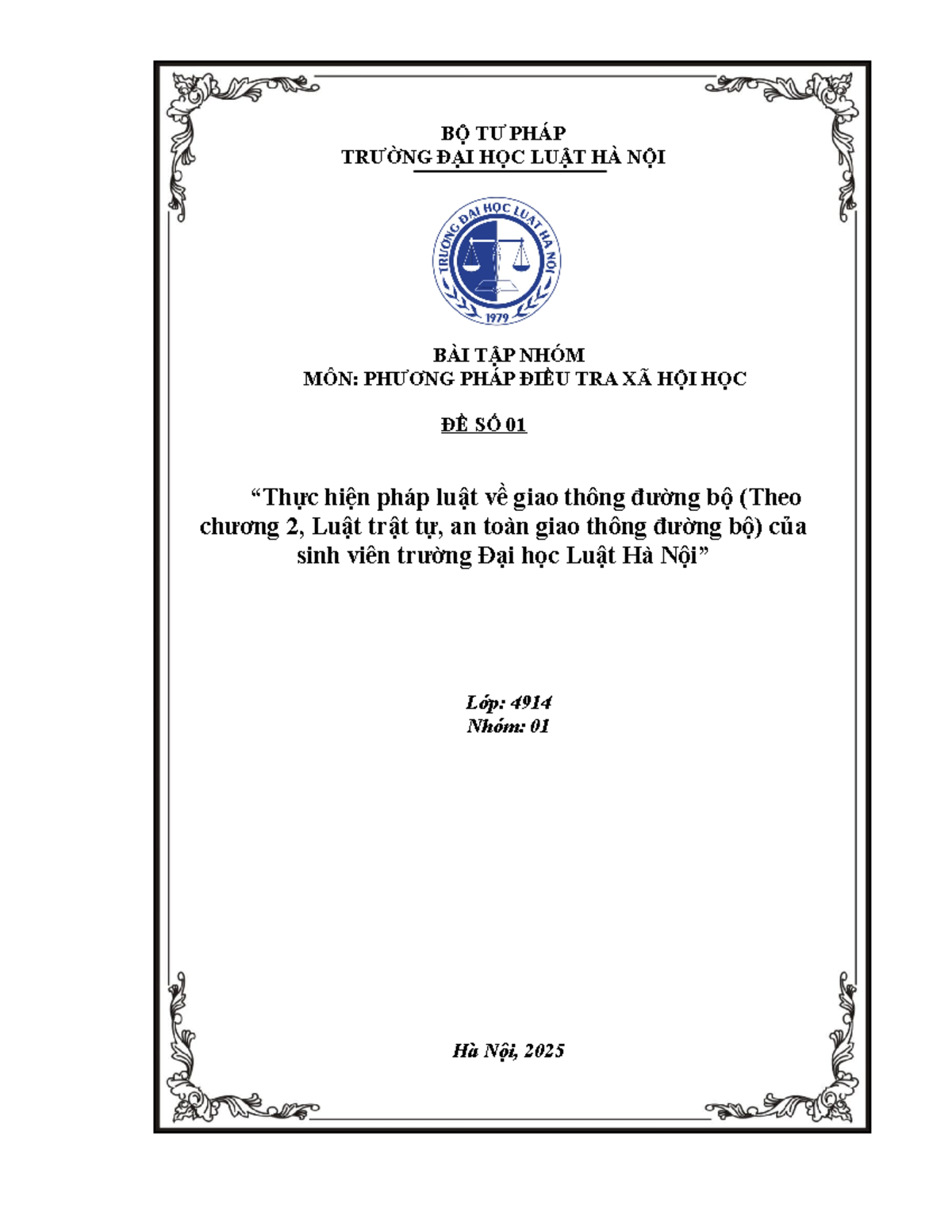 BTN Ppdtxhh NHÓM 1 LỚP 4914 nội dung chính - BỘ TƯ PHÁP TRƯỜNG ĐẠI HỌC LUẬT HÀ NỘI BÀI TẬP NHÓM ...