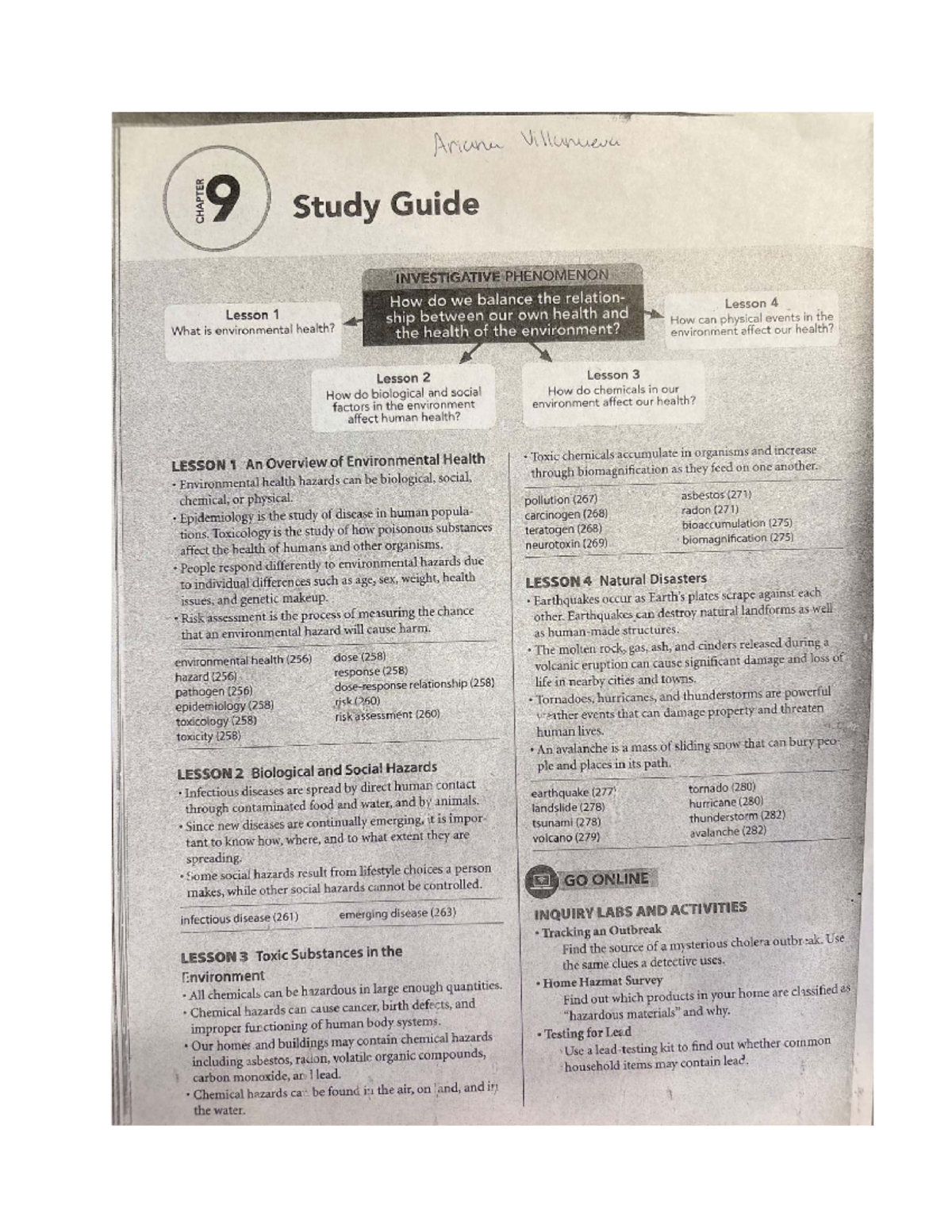 Final Exam Study Guide for Environmental Health (ENV101) - Studocu