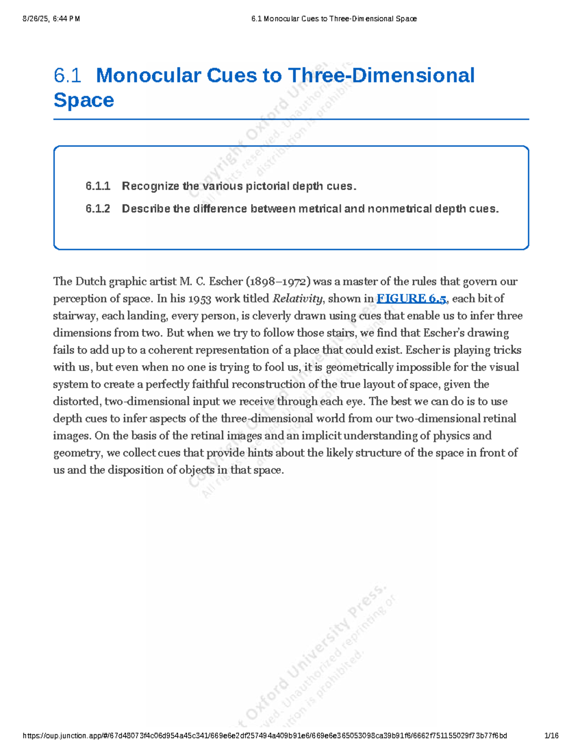 Monocular Cues to Space: Understanding Depth Perception (PSY 101) - Studocu