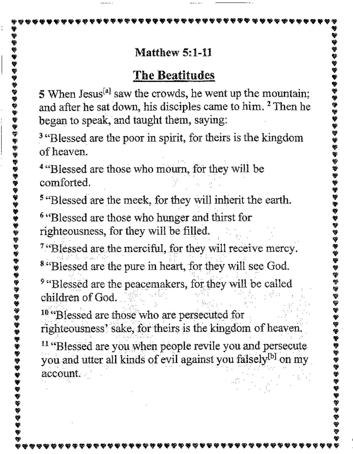 Beatitudes Notes - Unit 4: Insights from Matthew 5 - Studocu