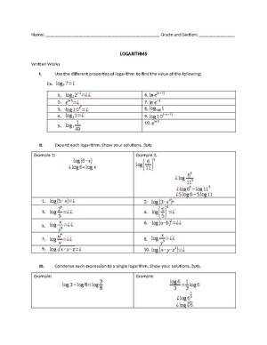 Worksheet graph of exponential function - Name ...