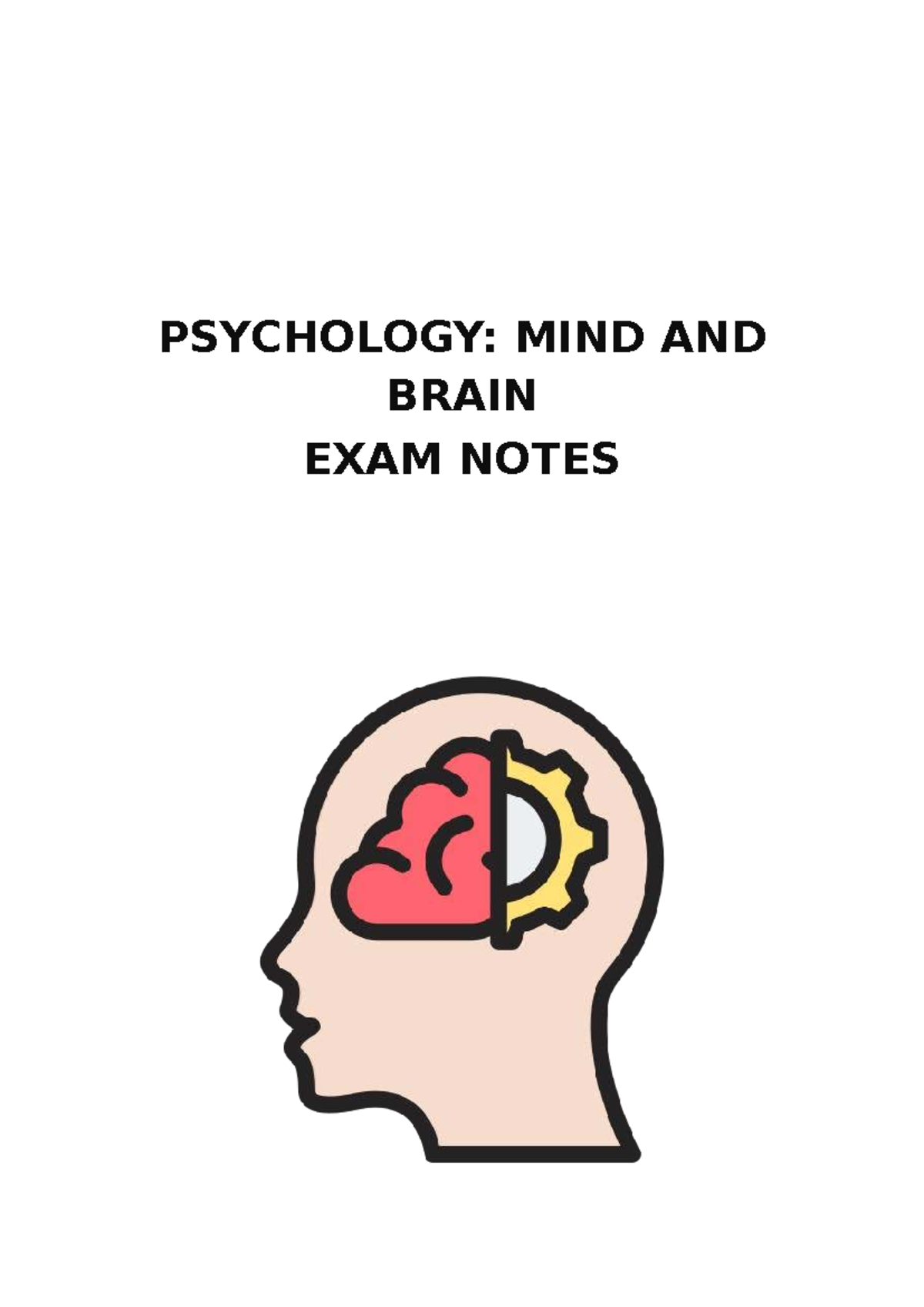 PSY101: Psychology Exam Notes on Mind and Brain Concepts - Studocu