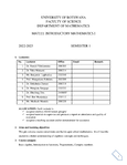 introductory to mathematics - MAT111 - UB - Studocu