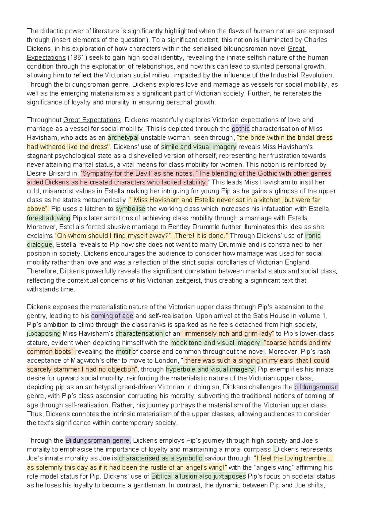 Great Expectations Essay: Exploring Social Mobility & Morality in ...