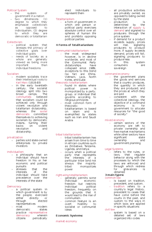 The Elements of State - POLITICS AND GOVERNANCE Chapter 3- The Concept of State Lesson 1 ...