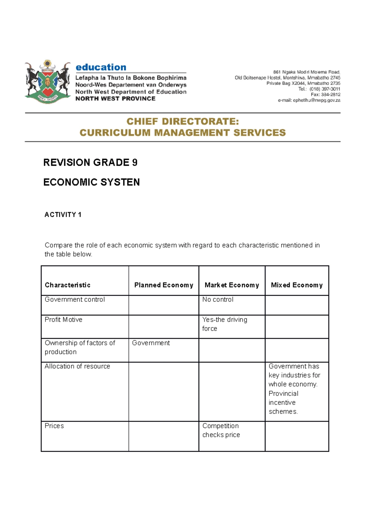 GET: Lesson Plan for Grade 7 Social Science Geography T3 - Factors ...