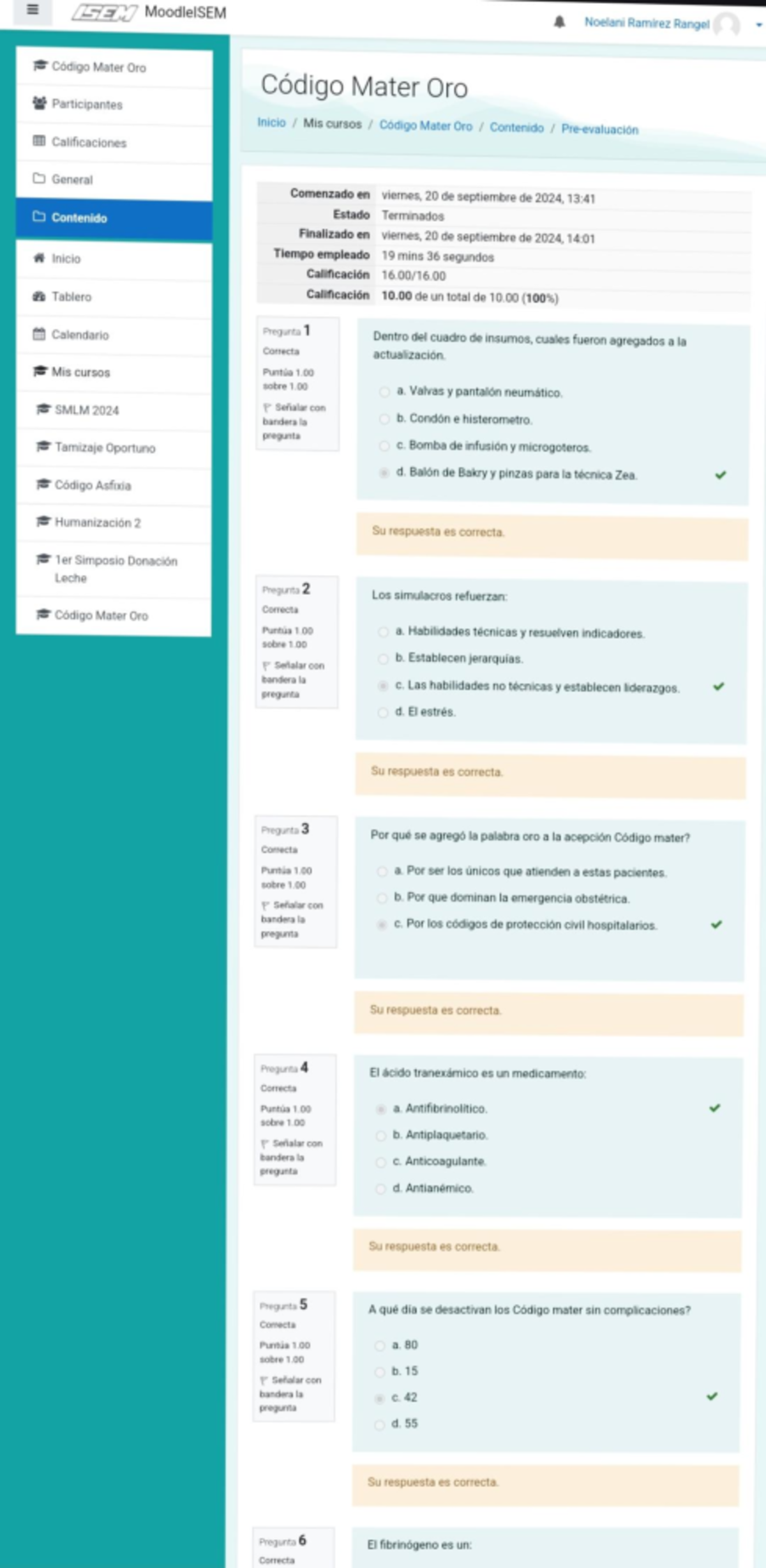 Código Mater Oro: Resumen y Evaluación 2024 - SMLM 5E - Studocu