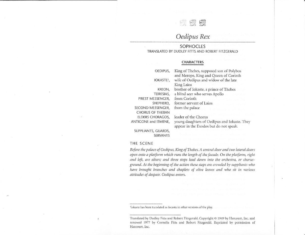 Oedipus Rex Study Guide - Analysis & Themes in Sophocles - Studocu