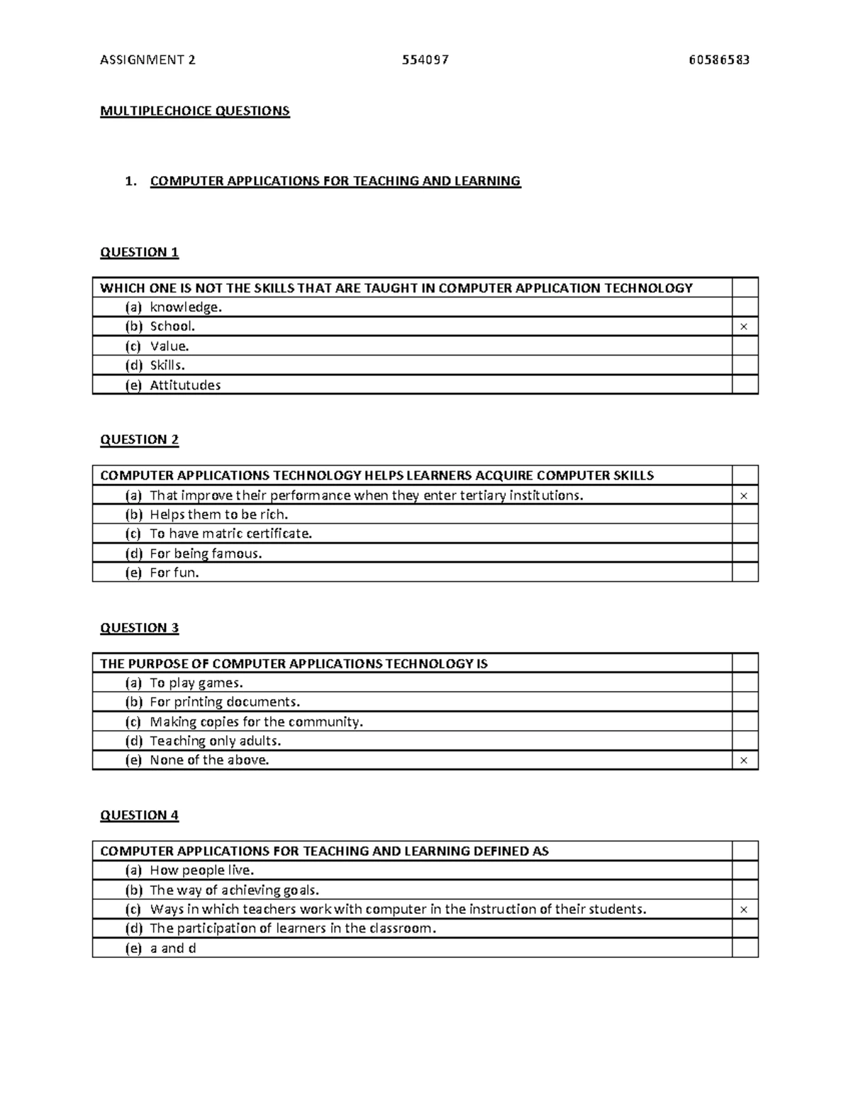 CIC2601 Assignment 2: Integrating Digital Tools in Teaching Strategies - Studocu