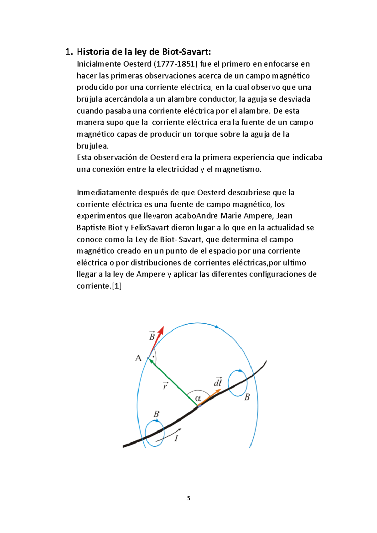 Historia de la ley de Biot-Savart - 1. Historia de la ley de Biot ...