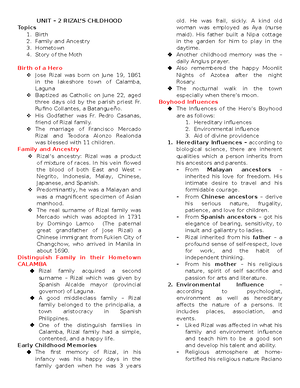 Rizal’S LIFE AS AN Exile IN Dapitan - Lesson 1 RIZAL’S LIFE AS AN EXILE IN DAPITAN Jose Rizal's ...