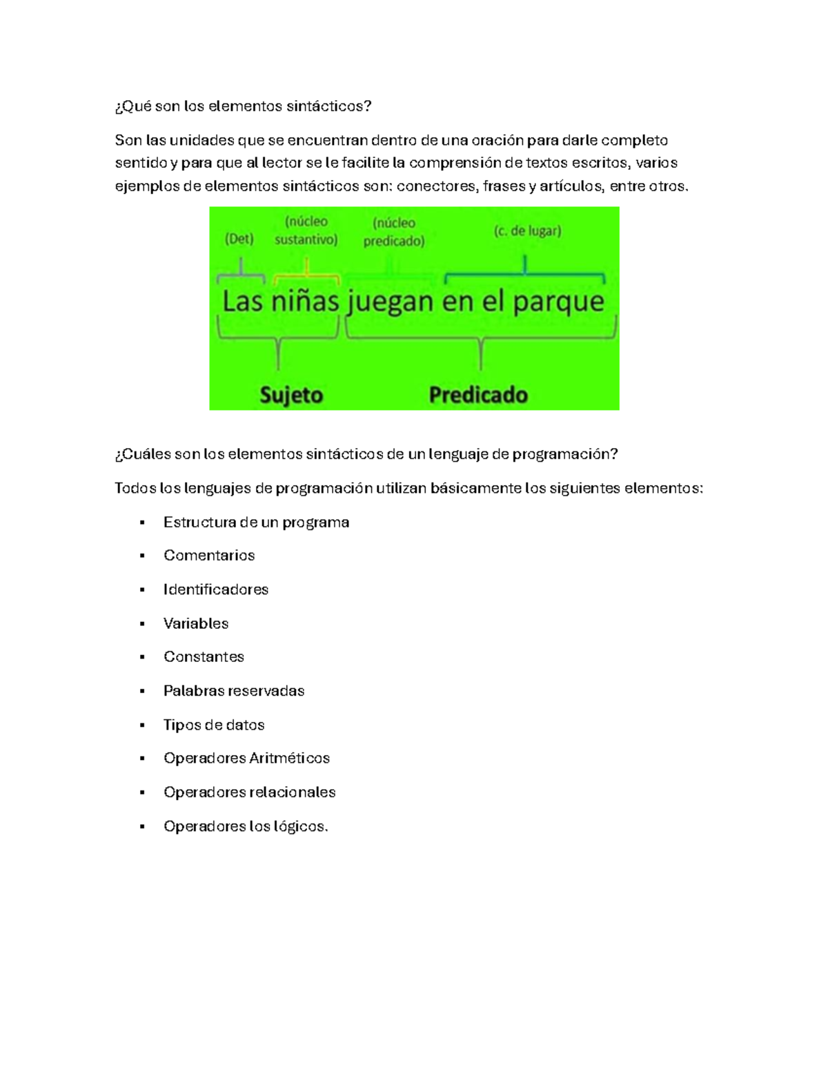 Elementos Sintácticos, Compiladores e Intérpretes en Programación - Studocu
