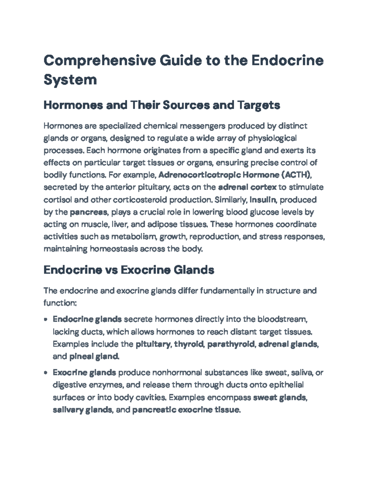 Comprehensive Overview of the Endocrine System: Hormones & Functions ...