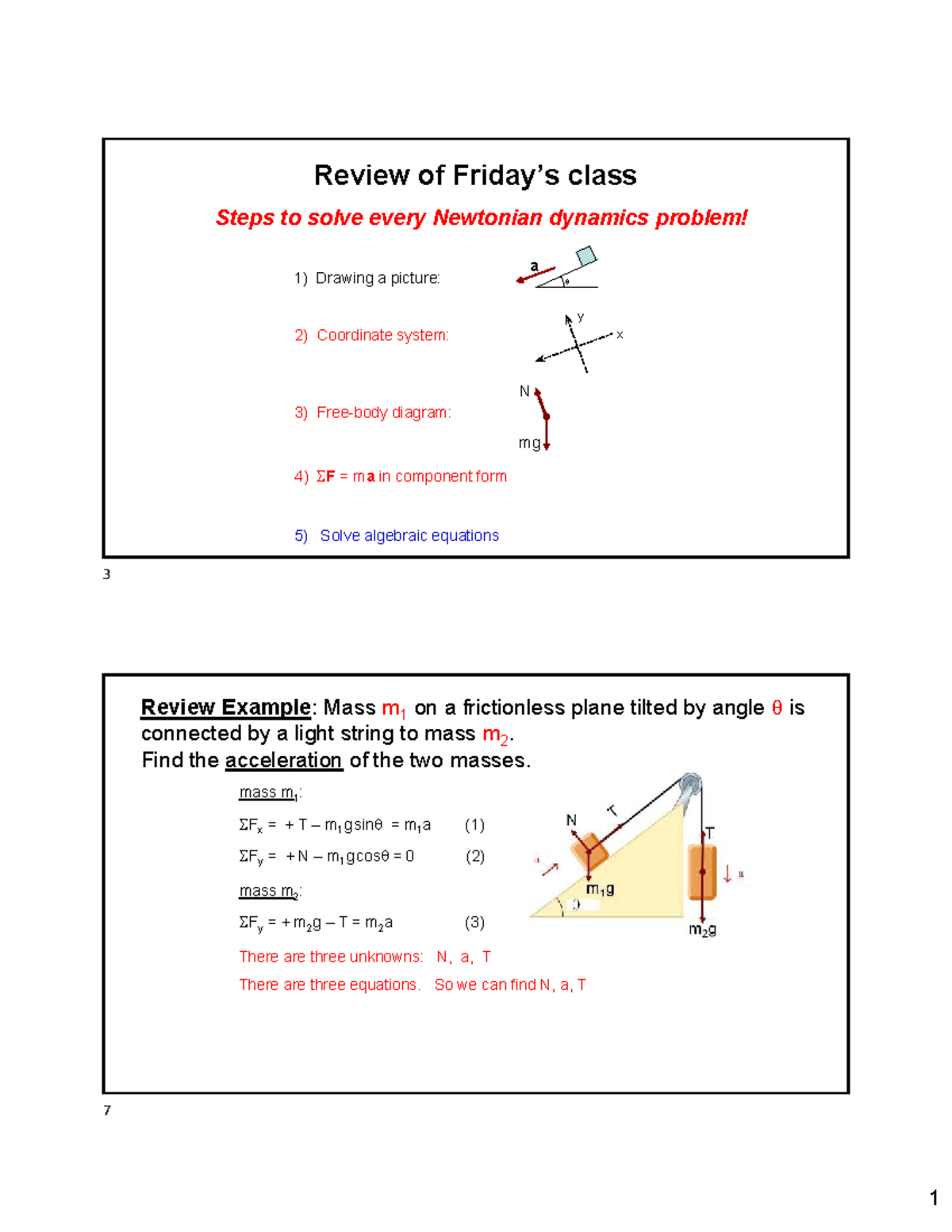 Newtonian Dynamics & Friction Analysis - PHY 232 Lecture Notes - Studocu