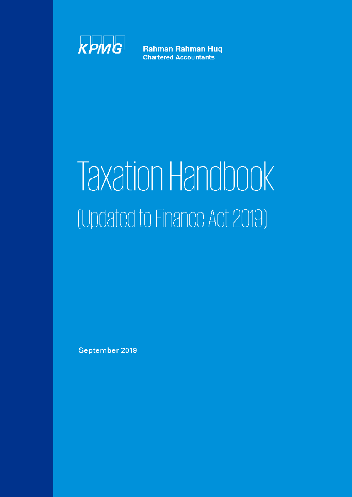 Taxation Handbook for Students: Updated Finance Act 2019 Edition - Studocu