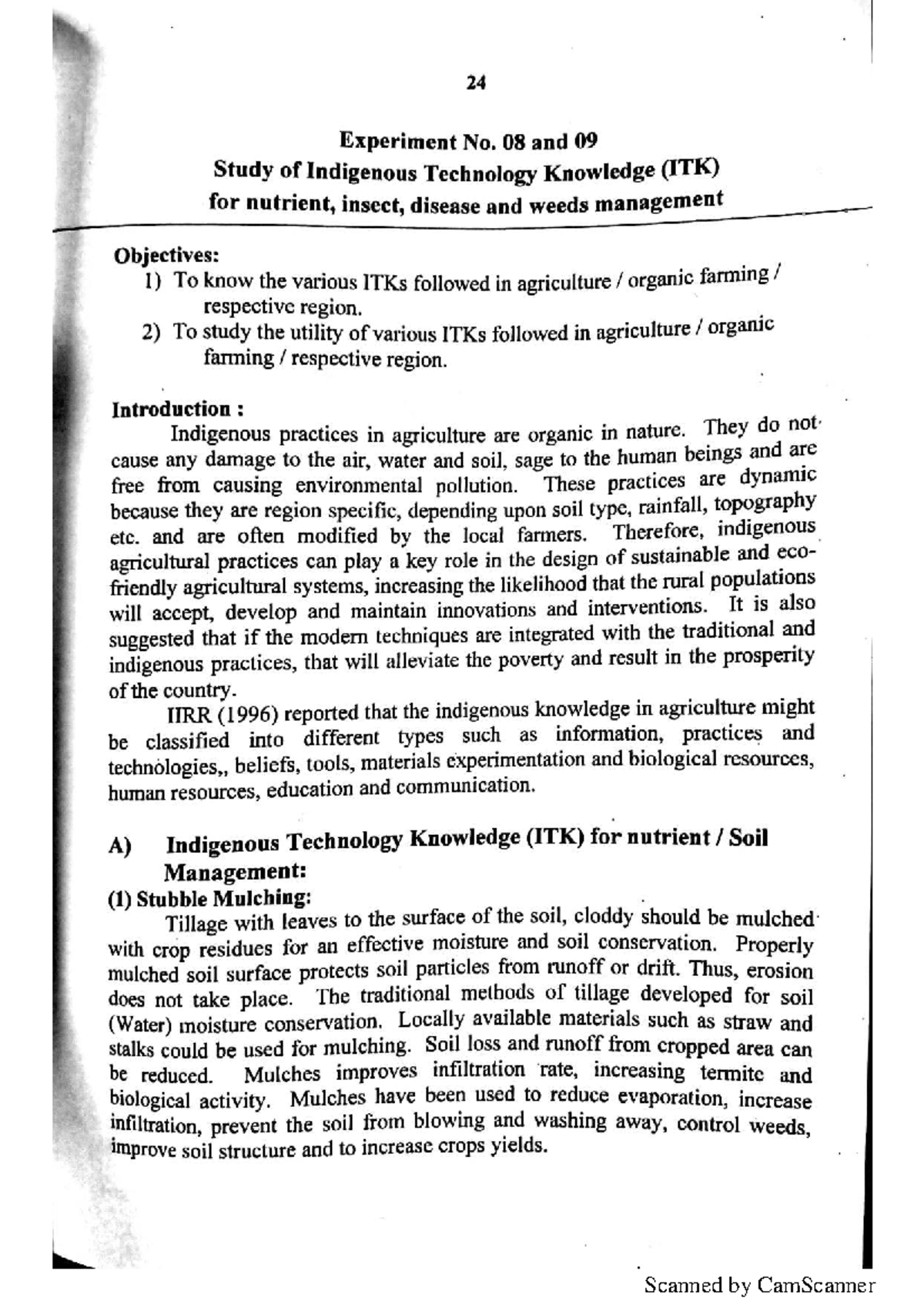 Agrno-323 Organic Farming Manual: ITK for Nutrient & Pest Management ...